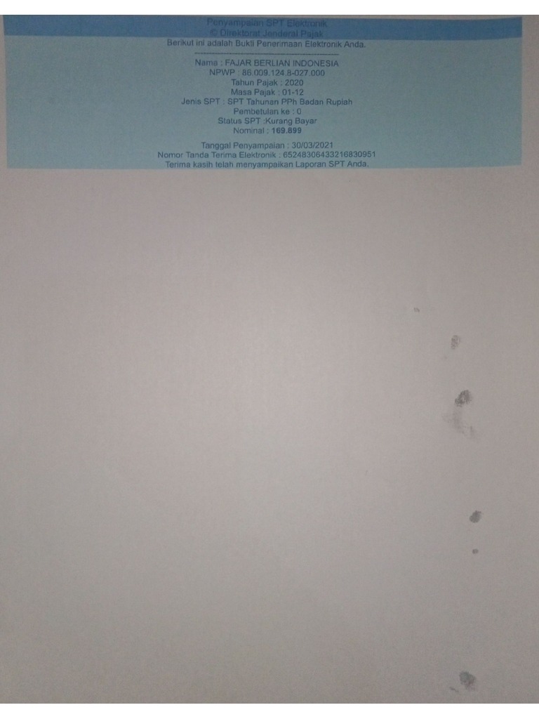 Pt. Fbi (SPT 2020) | PDF