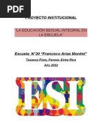 PROYECTO DE eSI 2023 4 GRADO | PDF | Educación sexual | Enseñando