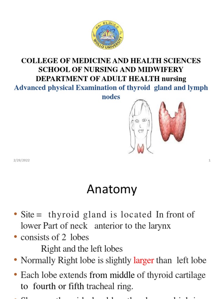 Thyroid Examination | PDF | Thyroid | Hyperthyroidism