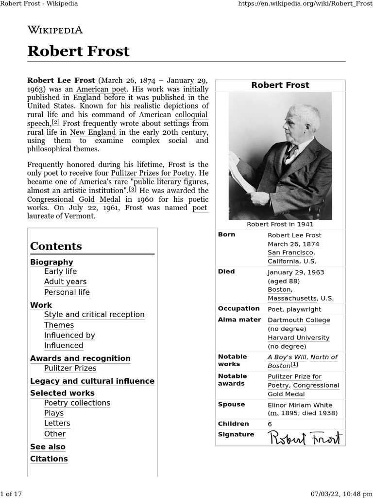 Robert Frost | PDF