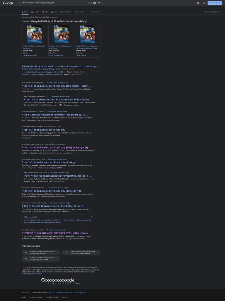 Rutter's Child and Adolescent Psychiatry PDF - Căutare Google | PDF ...