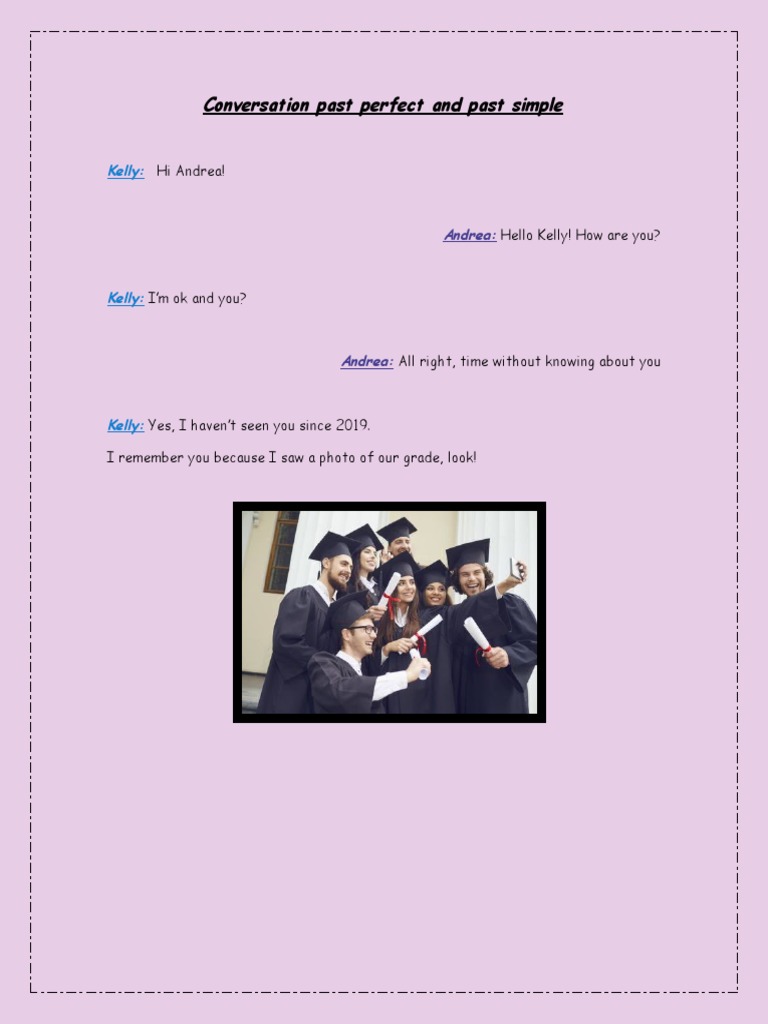 Conversation Past Perfect and Past Simple | PDF