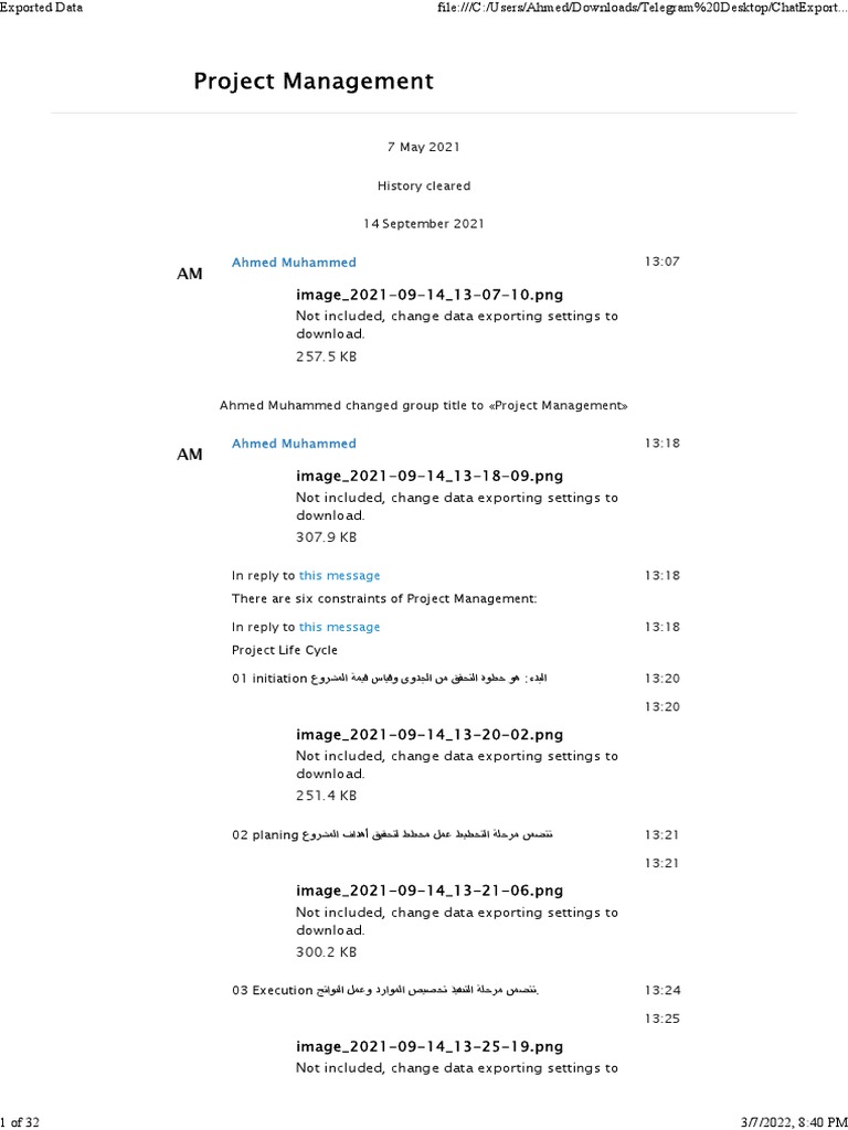 Notes of Project Management Course | PDF | Project Management | Business