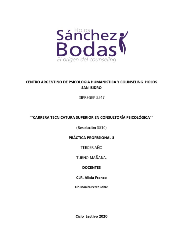 Pp3 Holos 2020 Mañana1 | PDF | Evaluación | Sicología