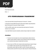Pengertian dan Jenis-Jenis Framework | PDF