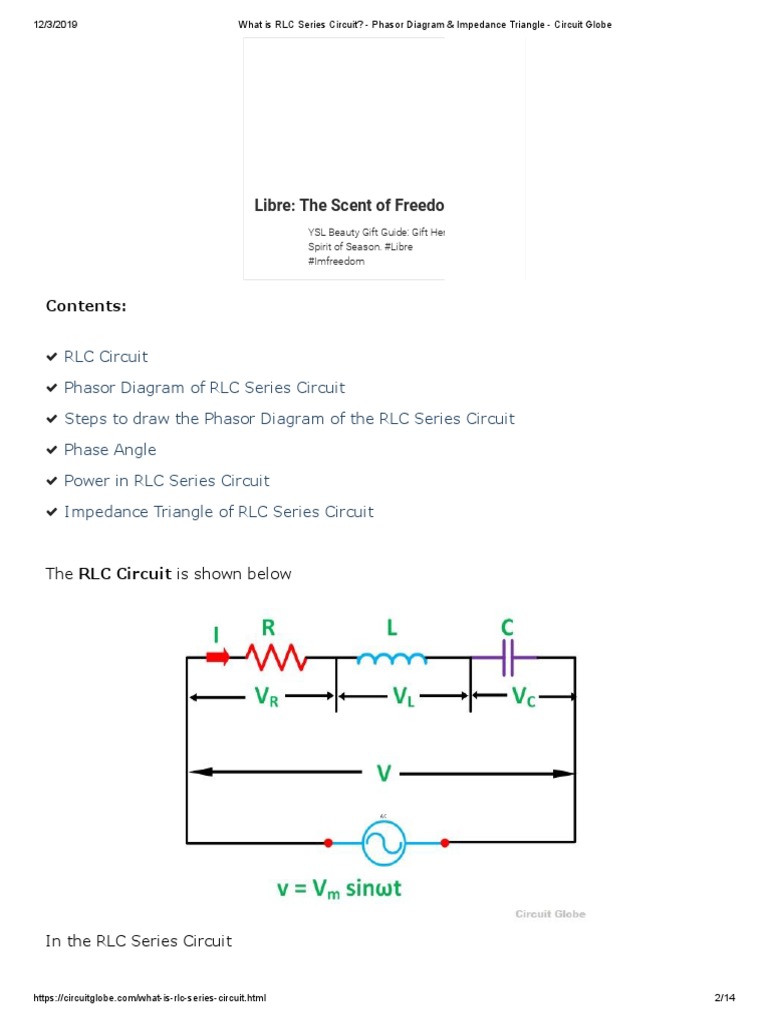 What Is RLC Series Circuit - Phasor Diagram & Impedance Triangle ...