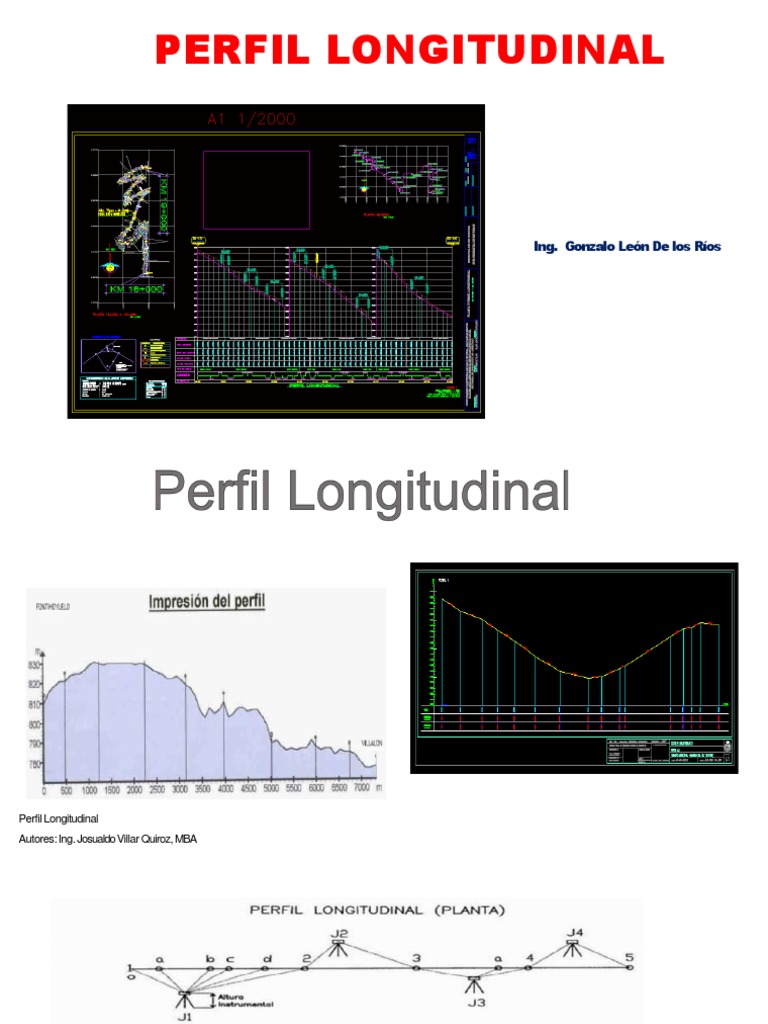 Definición y Aplicaciones del Perfil Longitudinal | PDF | Topografía | Mapa