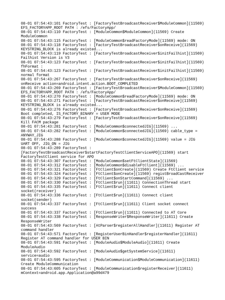 First Boot Log | PDF | Software | Computing