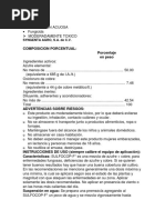 Ficha Tecnica Velfosato | PDF | Absorción (Química) | Agua