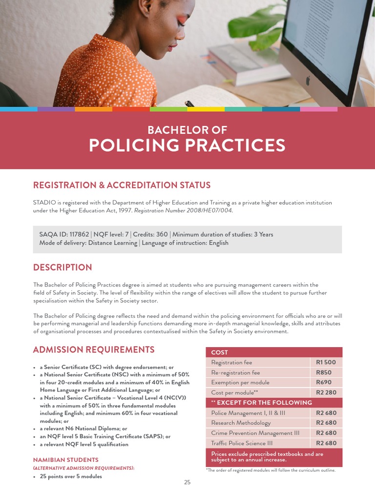 STADIO Flyer BPP FULL | PDF | Academic Degree | Police