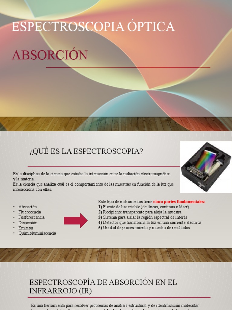 Espectroscopia Óptica | PDF | Espectroscopia | Espectroscopia de absorción