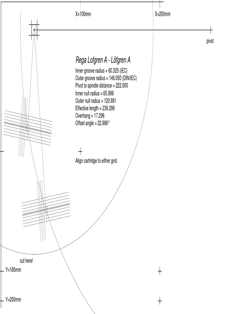 Rega Cartridge Alignment Protractor Guide | PDF | Teaching Methods ...
