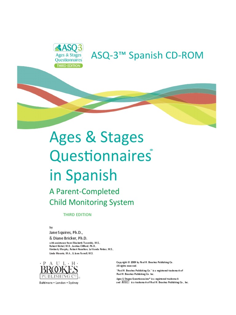 Ages & Stages Questionnaires in Spanish: ASQ-3™ Spanish CD-ROM | PDF ...