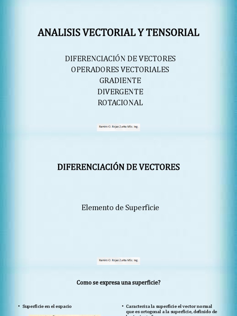 Analisis Vectorial - CAP41 | PDF | Vector Euclidiano | Degradado