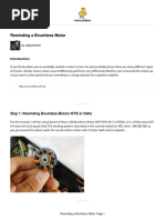 Rewinding 3 Phase | PDF | Electric Motor | Electrical Equipment