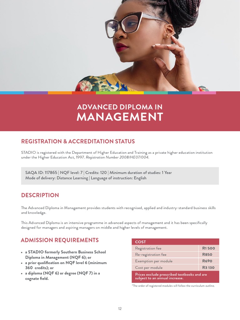 STADIO Flyer AMN FULL | Download Free PDF | Diploma | Curriculum