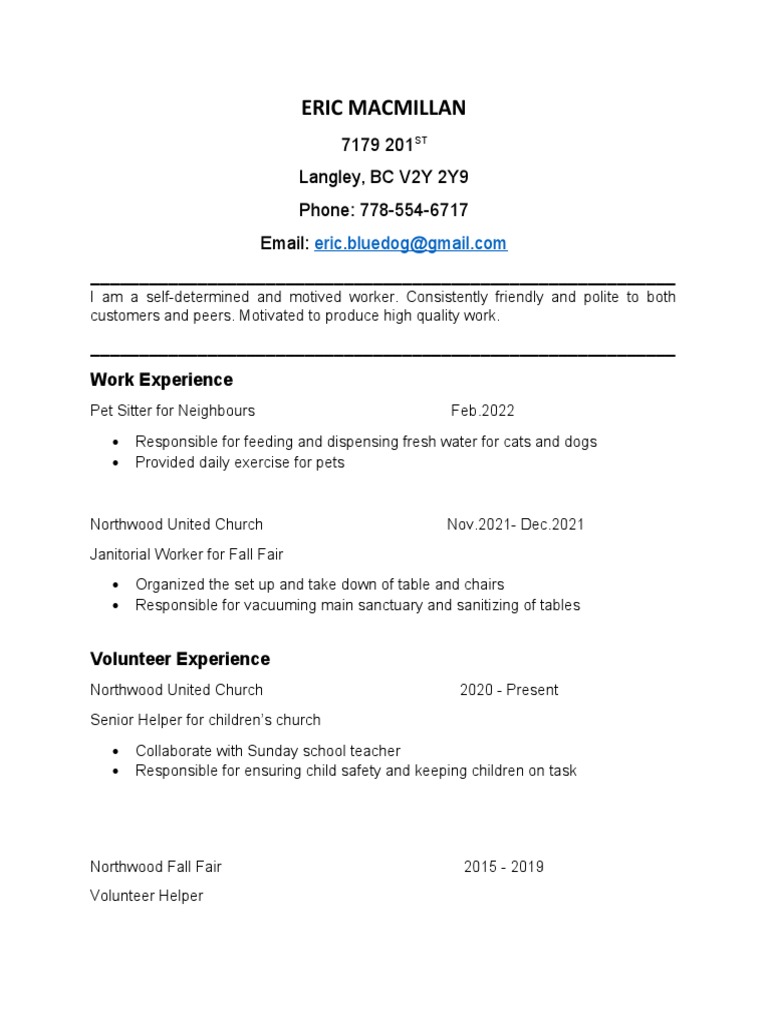 Entry-Level Job Seeker Resume | PDF