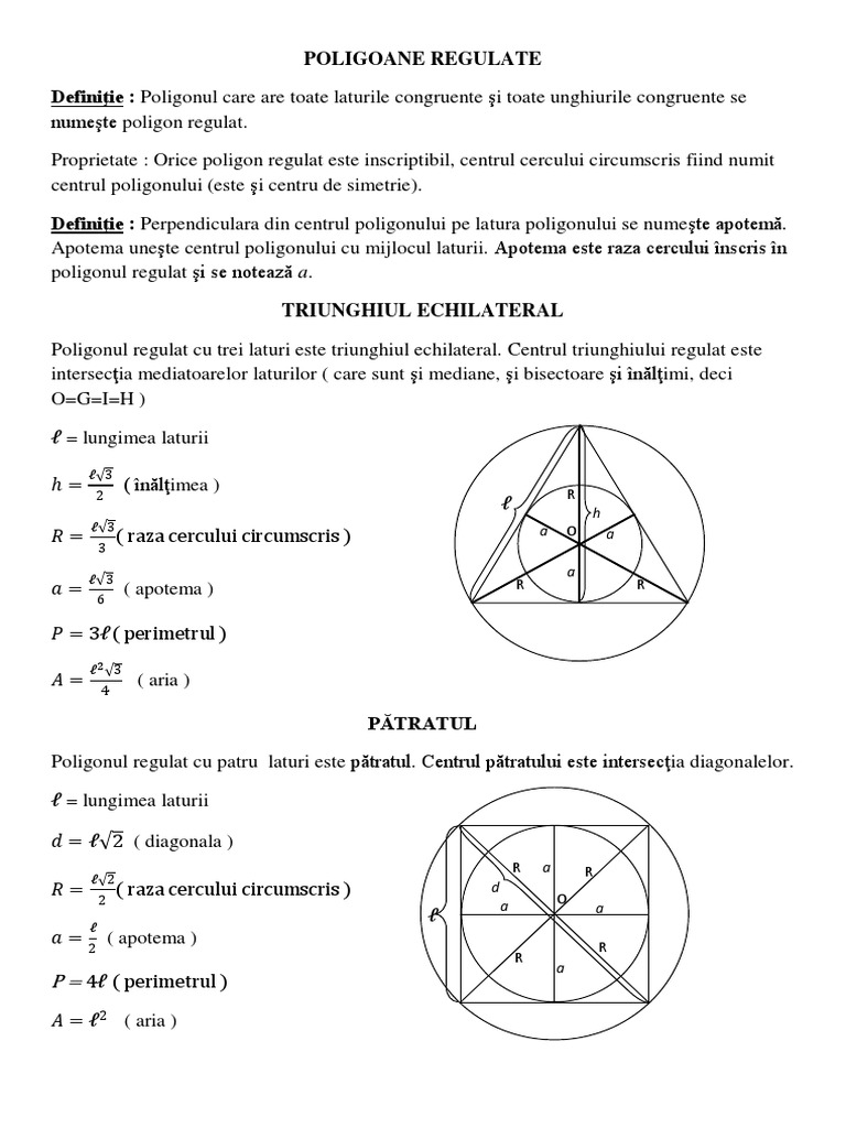 Poligoane Regulate | PDF