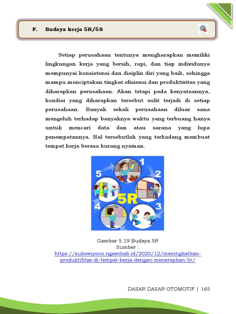 F. Budaya Kerja 5R/5S | PDF