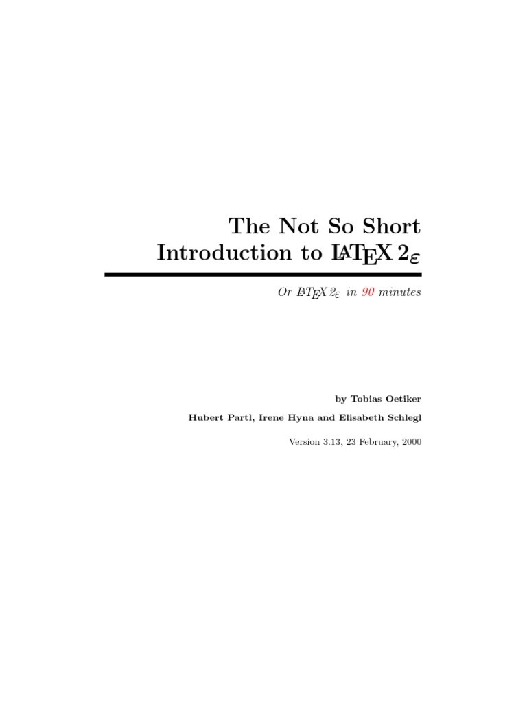 latex2e | PDF