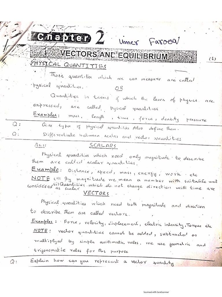 Vectors and Equilibrium | PDF