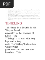Tinikling Dance: Steps and History | PDF | Dances | Physical Exercise