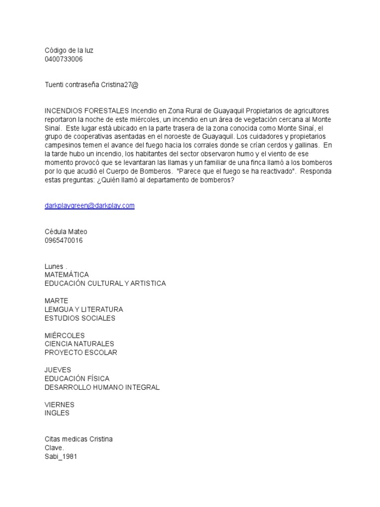 Documento de Google Keep | PDF