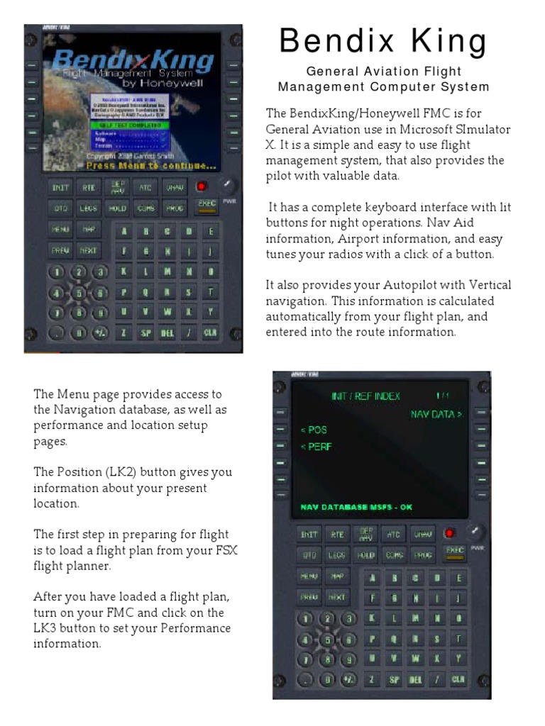 Bendix King: General Aviation Flight Management Computer System | PDF ...