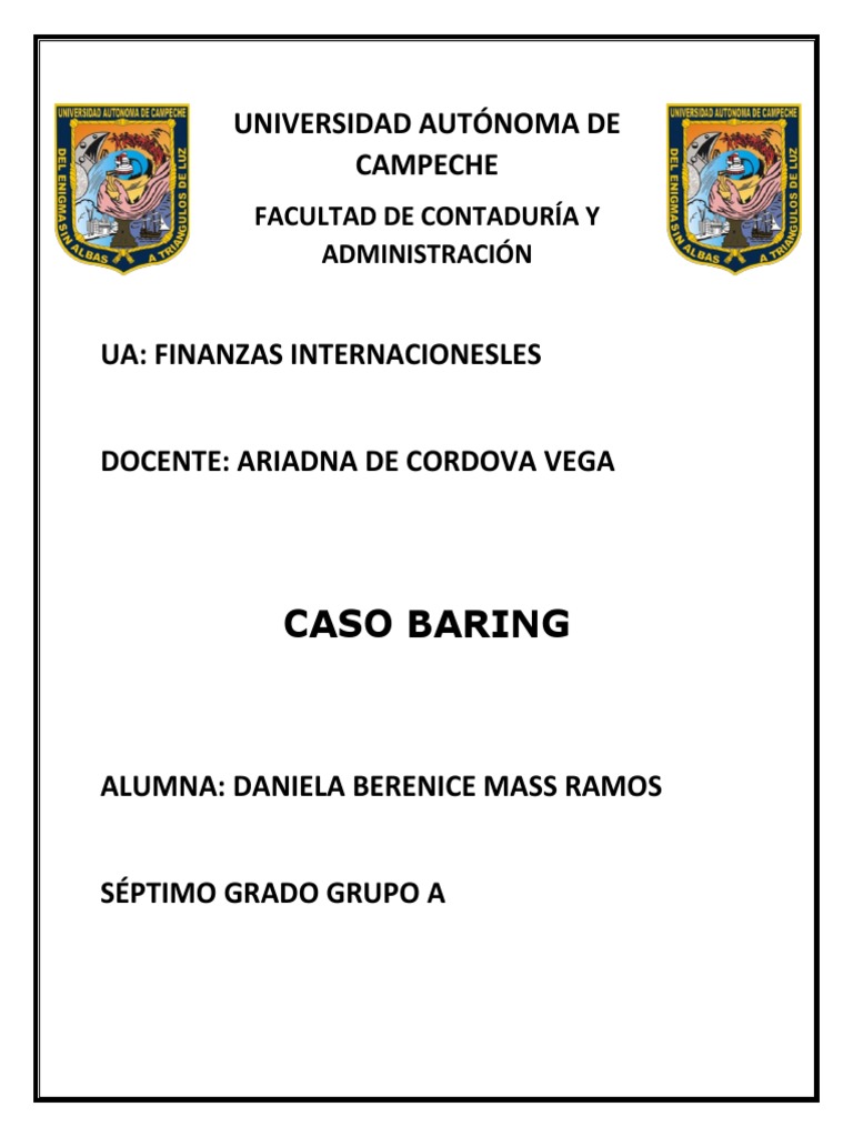 Caso Baring | PDF | Economias