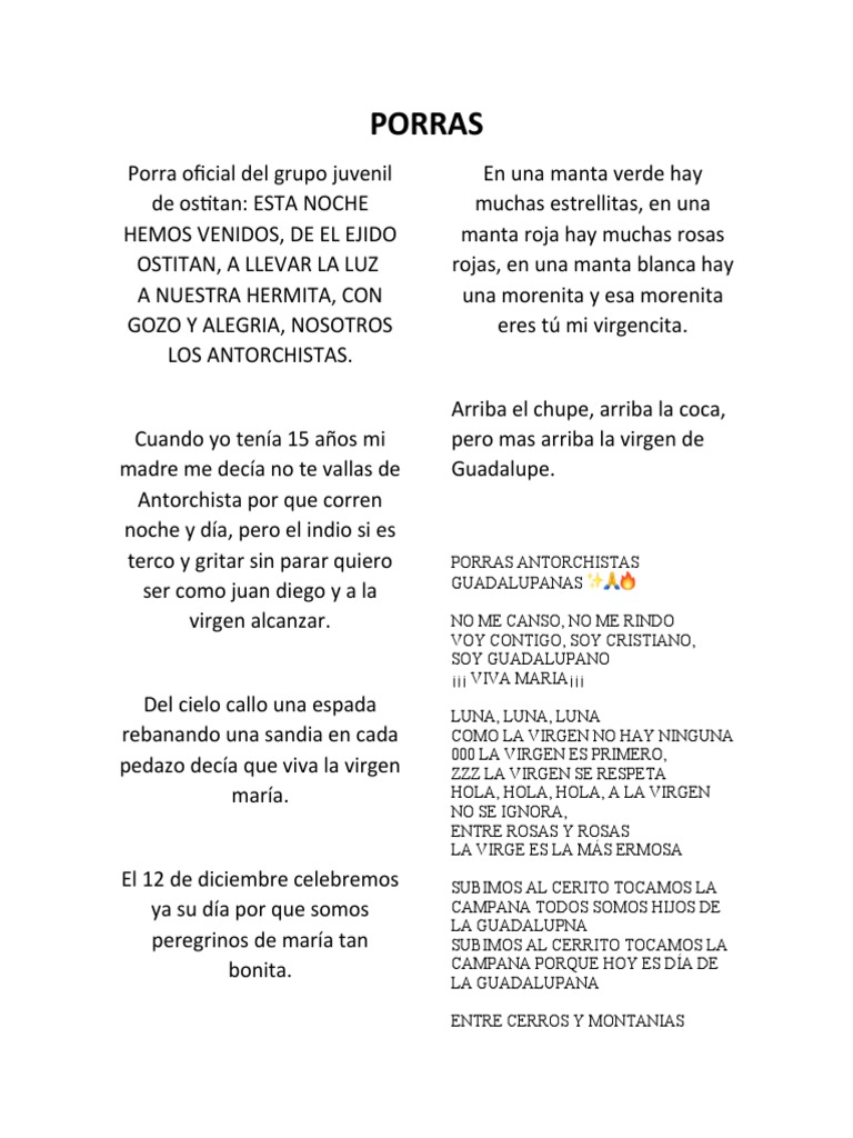 PORRAS | PDF | María, madre de Jesús