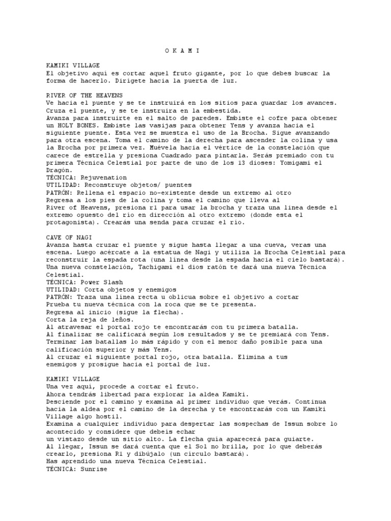 Guia Okami ps2 | PDF