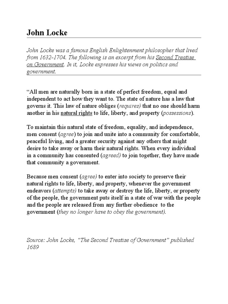 Enlightenment Philosophers' Political Theories | PDF | Liberty ...