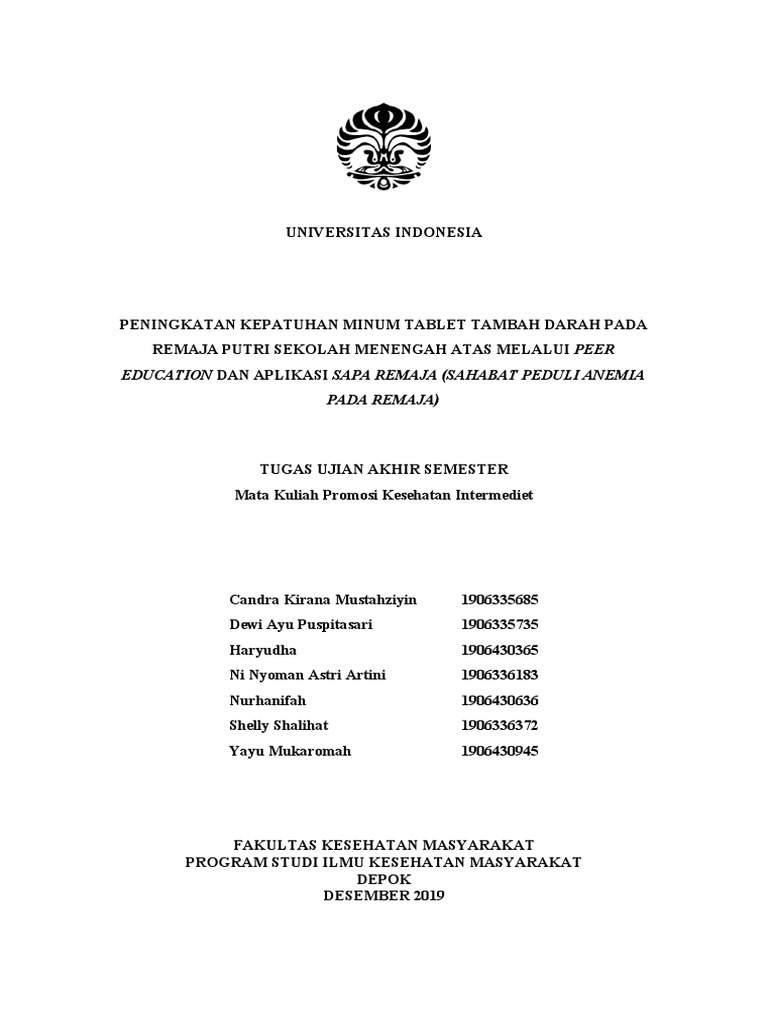 Draft UAS Bu Rita - Kel 1 | PDF | Karier & Perkembangan | Ilmu Sosial