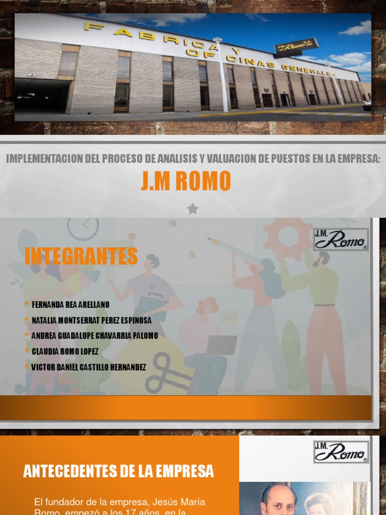 Proceso Analisis y Valuacion de Puestos en La Empresa JM Romo | PDF ...