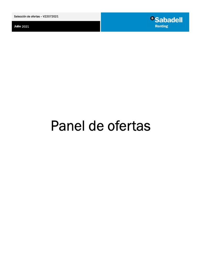 CatÃ¡logo Sabadell Renting - Clientes | PDF | Coche | Vehículos terrestres