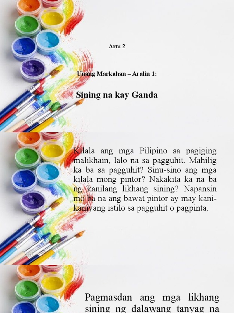 Arts q1 Week3 | PDF