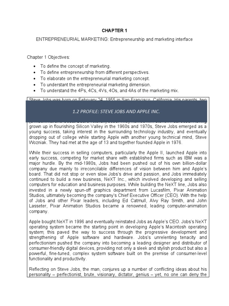 CHAPTER 1 Entrepreneurial Marketing | Download Free PDF ...