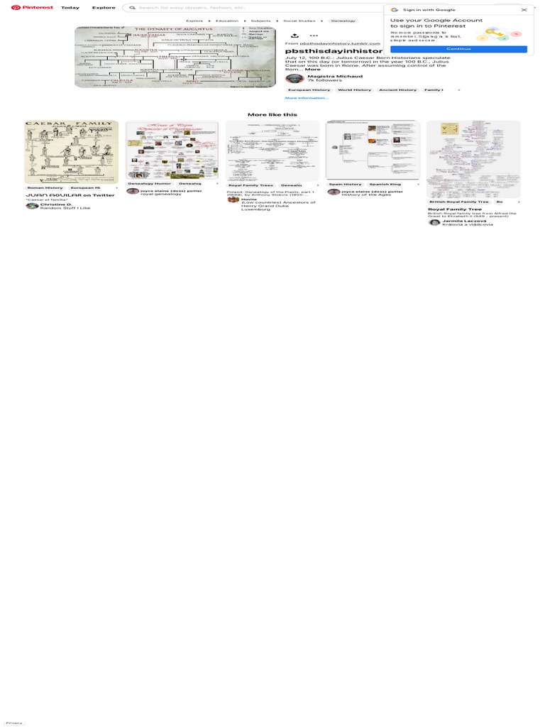 Augustus Family Tree Family Tree, Family History, Royal Family Trees ...