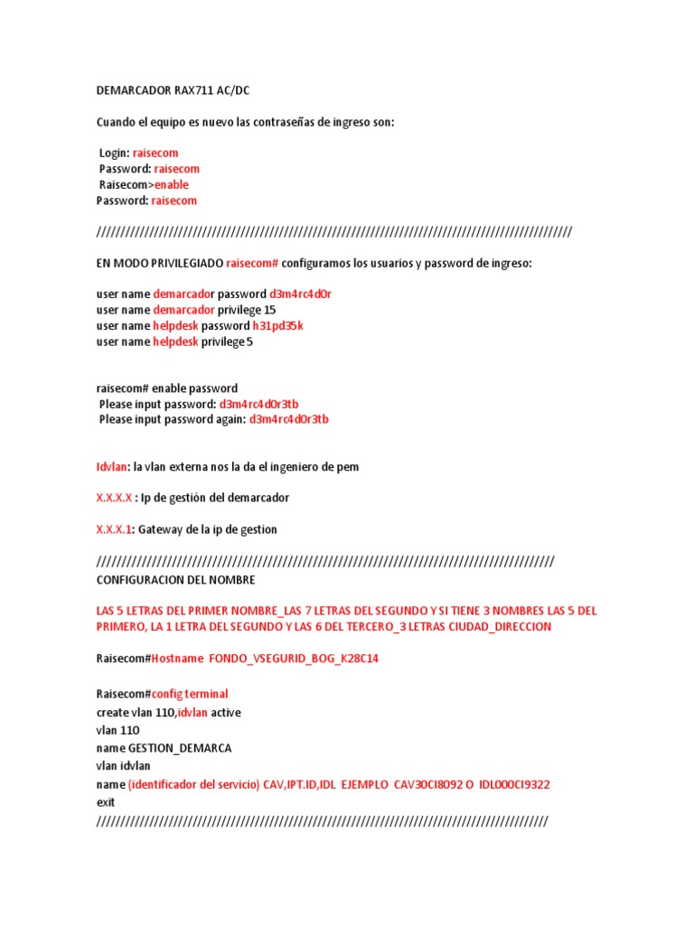 Plantilla DEMARCADOR RAX711 - AC-DC | PDF | Contraseña | Transmisión de ...