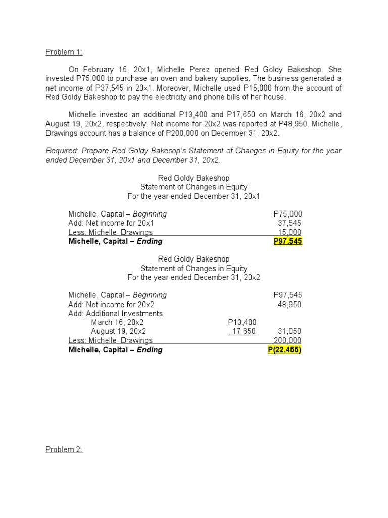Statement of Changes in Equity Analysis | PDF | Equity (Finance) | Money