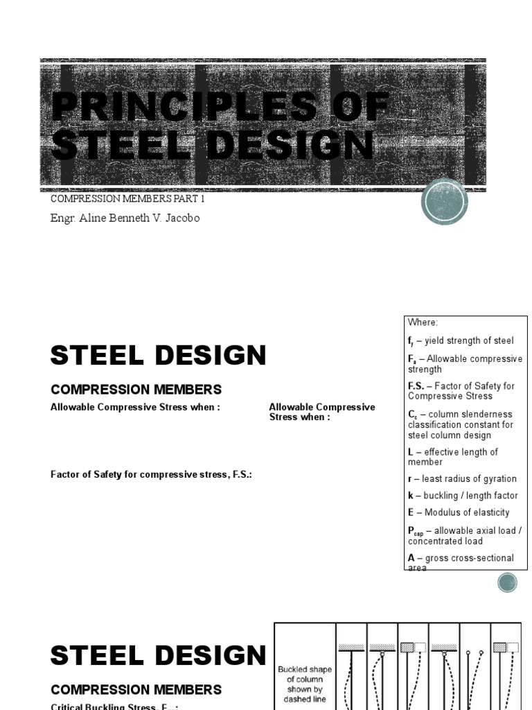 Steel Design: Compression Members | PDF