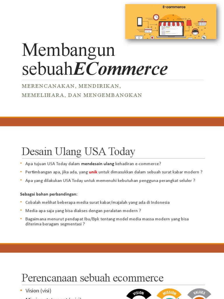 Strategi E-commerce USA Today | PDF | Bisnis | Pengelolaan Keuangan & Uang
