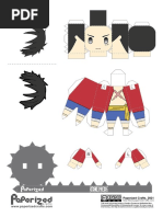 One Piece - Roronoa Zoro Papercraft | PDF