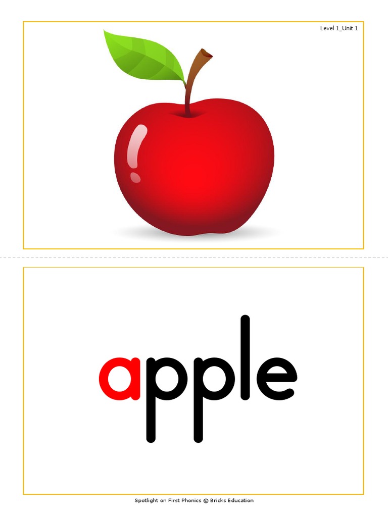 Spotlight On First Phonics 1 Flash Card | PDF