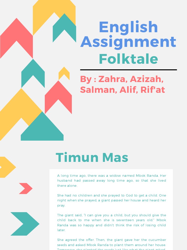 English Assignment: Folktale | PDF