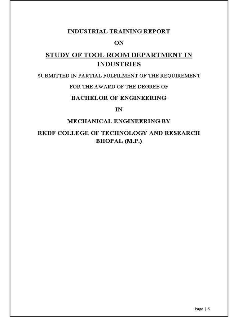 Industrial Training Report of Cipet | PDF | Grinding (Abrasive Cutting ...