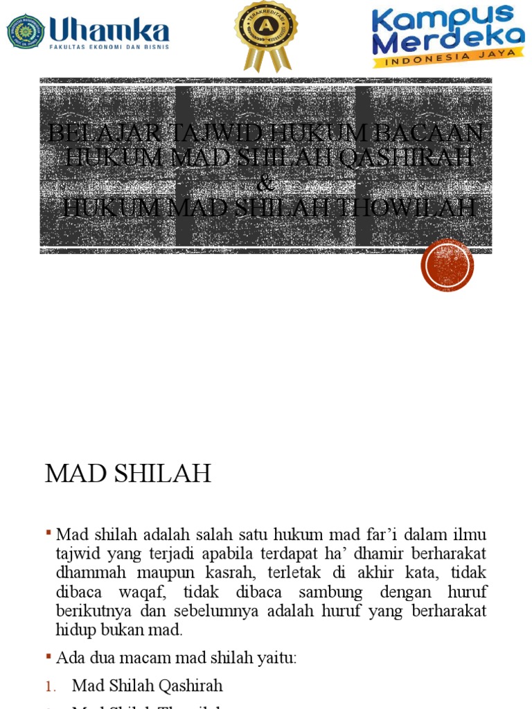 Materi 11 (Mad Shilah Qashirah Thawilah) | PDF