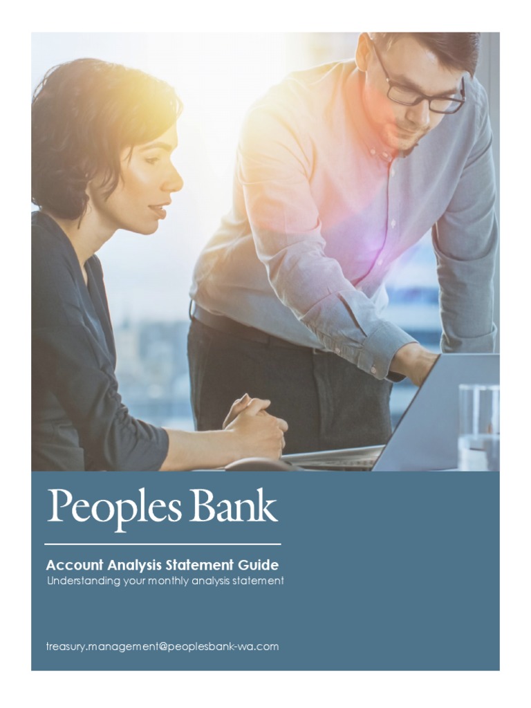 Account Analysis Statement Guide | PDF | Banks | Fee