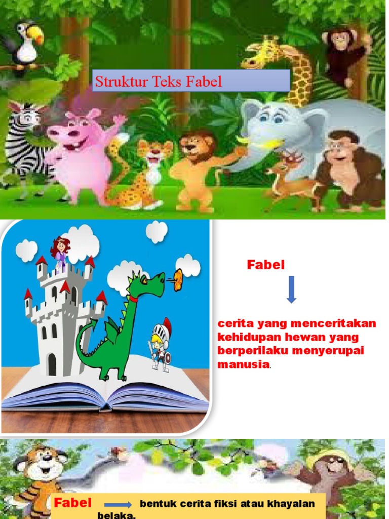 Panduan Struktur Teks Fabel | PDF | Seni & Disiplin Bahasa | Fiksi Umum