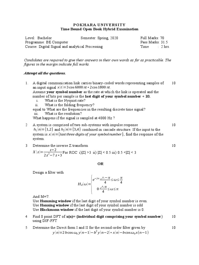 Digital Signal Analysis And Processing Comp Pdf Signal Processing